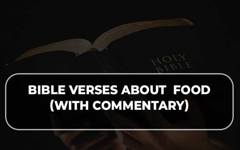 Bible Verses About Food (With Commentary) » OUR BIBLE HERITAGE