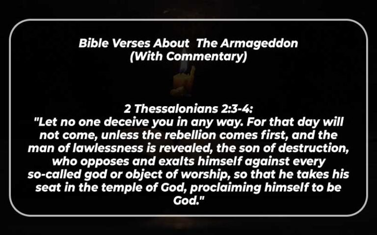 Bible Verses About The Armageddon (With Commentary) » OUR BIBLE HERITAGE