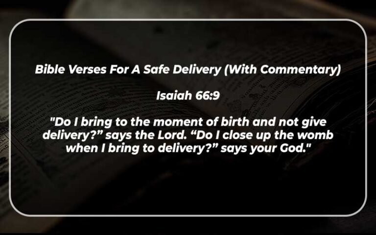 Bible Verses For A Safe Delivery (With Commentary) » OUR BIBLE HERITAGE